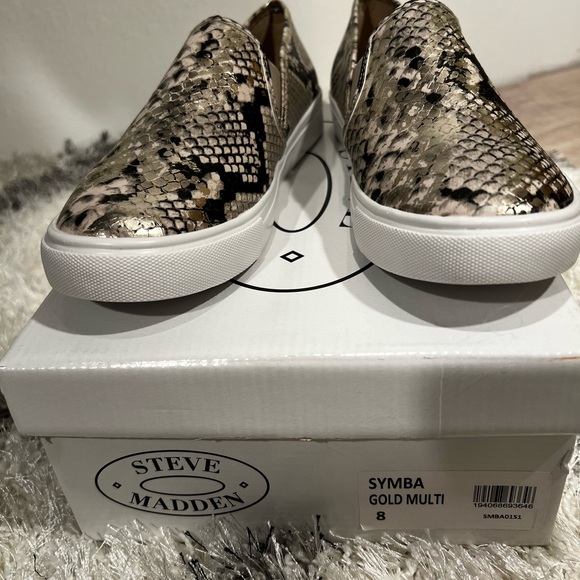 Steve Madden | Shoes | Steve Madden Symba Goldmulti Color Slip On Shoes ...